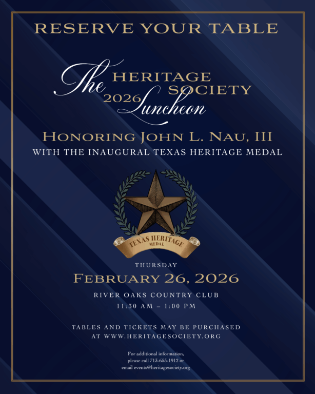 The Heritage Society 2026 Luncheon Honoring John L. Nau, III - The ...